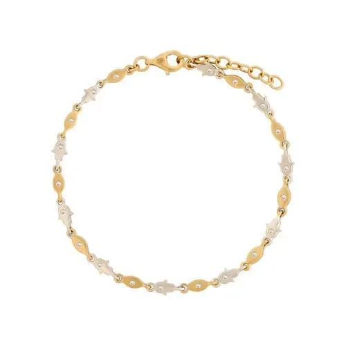 KARMA AND LUCK Evil Eye Hamsa Charm Bracelet - Gold