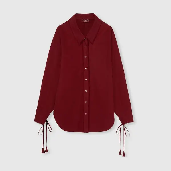 Gucci Cotton Poplin Shirt With Tie