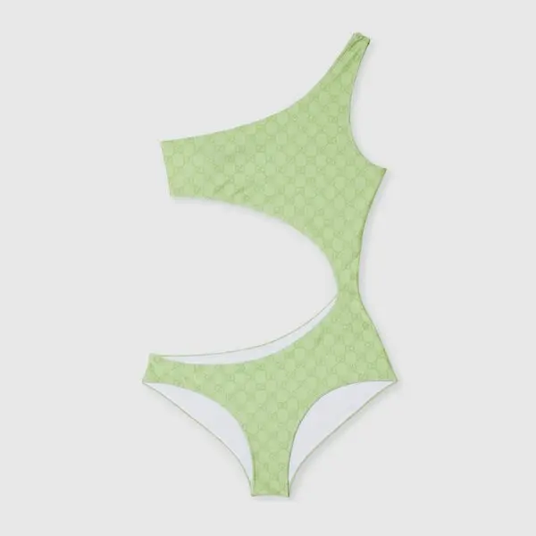 Gucci Gg Stretch Jersey Swimsuit - Green