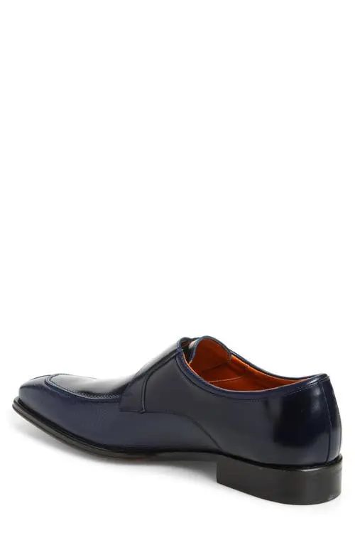 Mezlan Pego Monk Strap Shoe - Blue