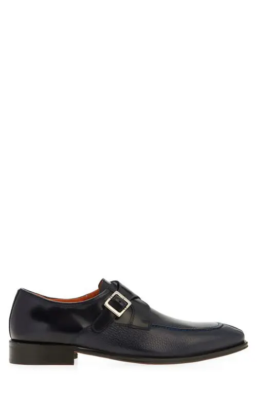 Mezlan Pego Monk Strap Shoe - Blue