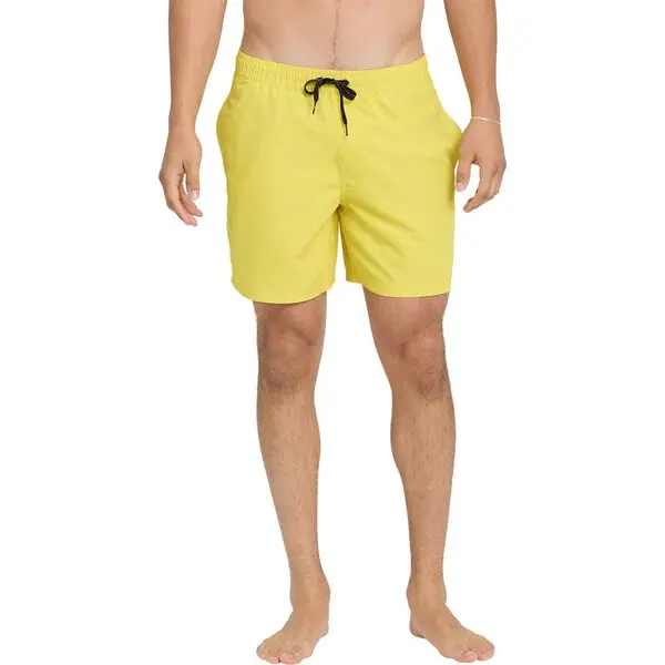 Quiksilver Solid Volley Swim Trunks - Acacia
