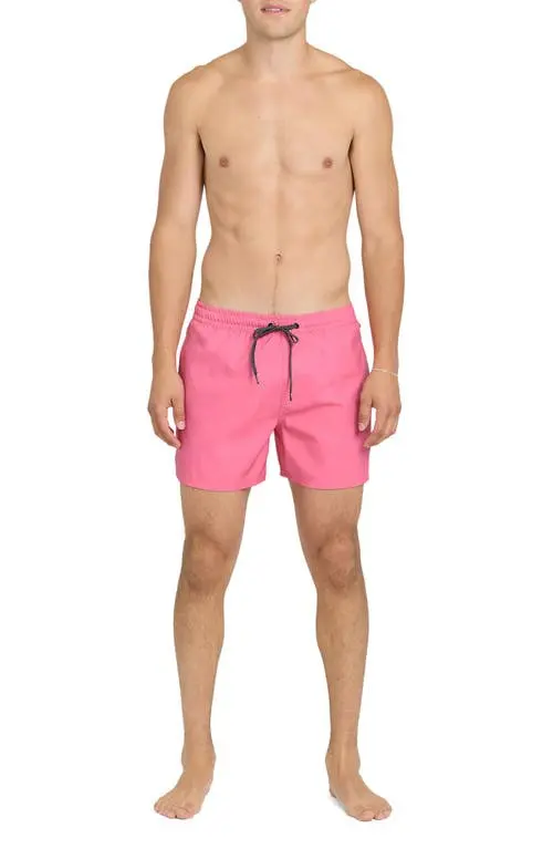Quiksilver Solid Volley Swim Trunks - Pink Lemonade