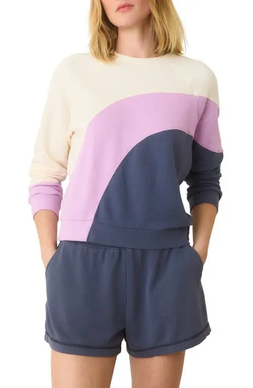 Marine Layer Colorblock Cotton Terry Sweatshirt
