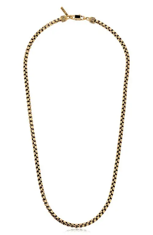 MR. ETTIKA Ettika Box Chain Necklace - Brass