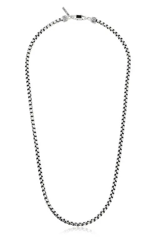 MR. ETTIKA Ettika Box Chain Necklace - Silver