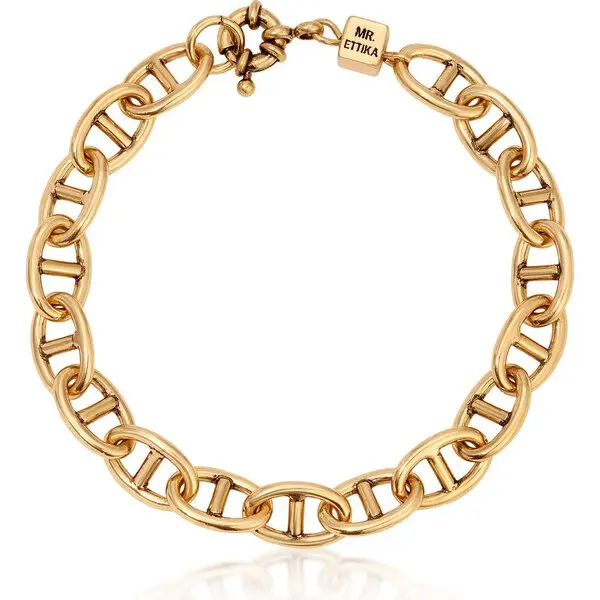 MR. ETTIKA Ettika Mariner Chain Bracelet - Brass