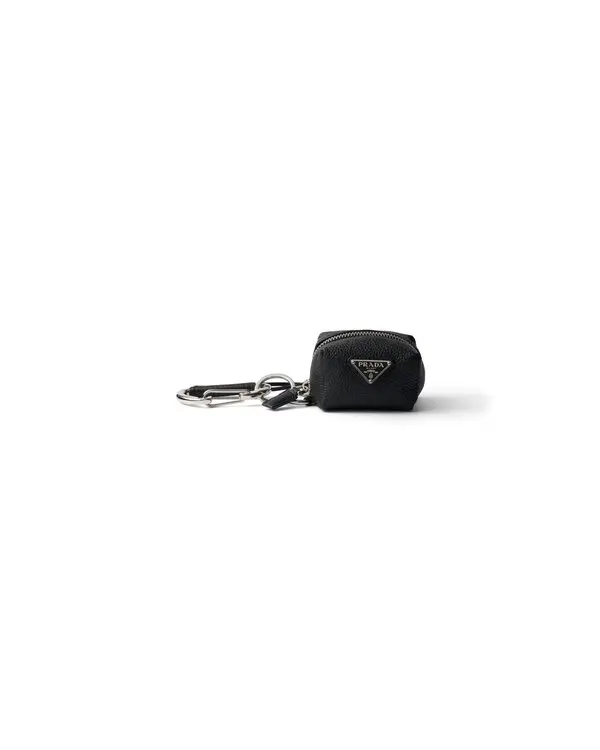 Prada Leather Bag Charm - Black