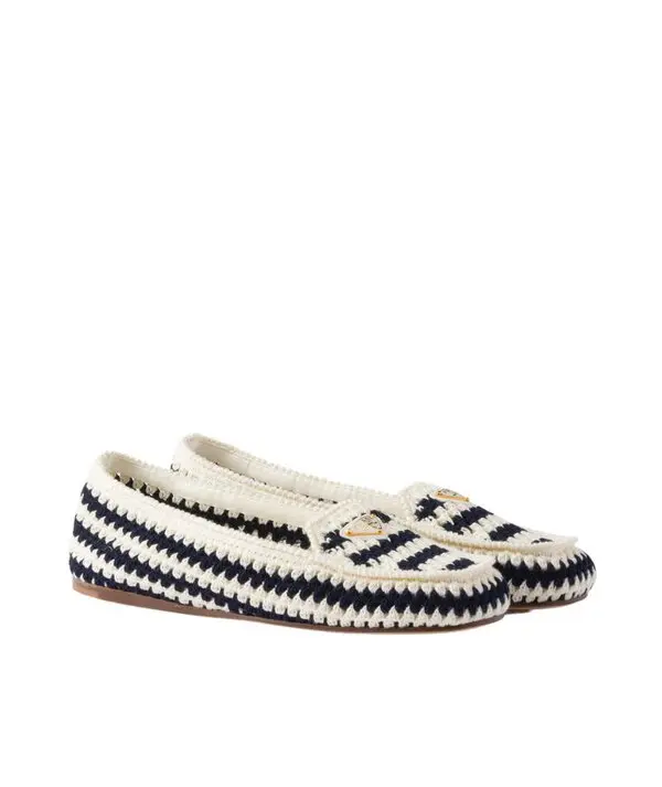 Prada Crochet Loafers