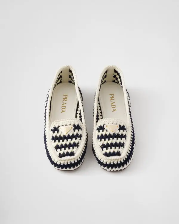 Prada Crochet Loafers