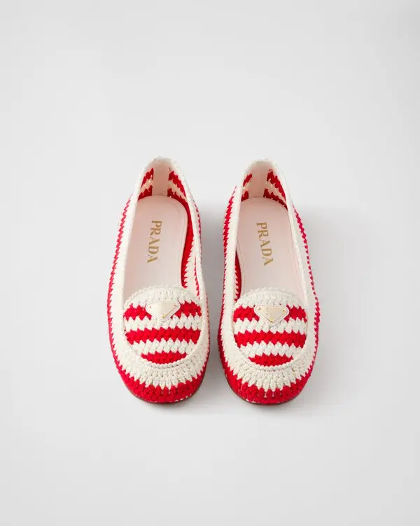 Prada Crochet Loafers