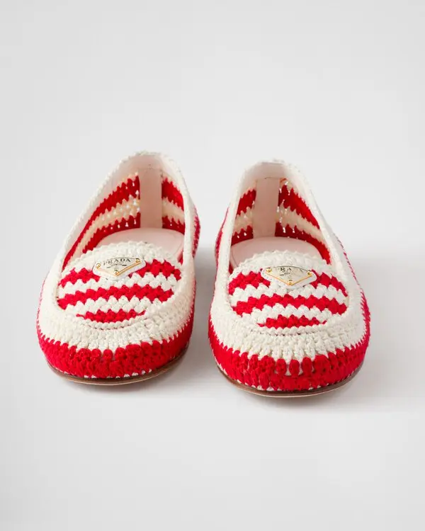Prada Crochet Loafers