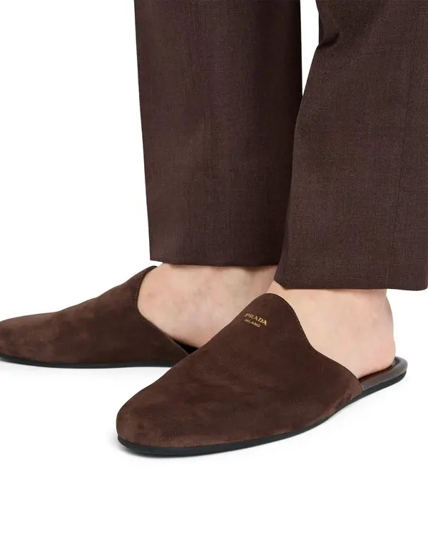 Prada Suede Mules