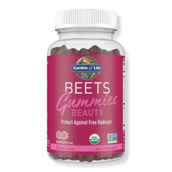 GARDEN OF LIFE Organic Beets Beauty Gummies Raspberry Flavored - One-color