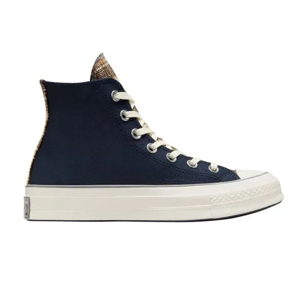 CONVERSE Chuck 70 High Canvas & Plaid Sneakers