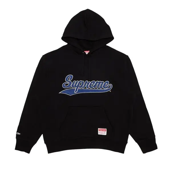 Supreme X Mitchell & Ness Ncaa Hooded Sweatshirt - Black