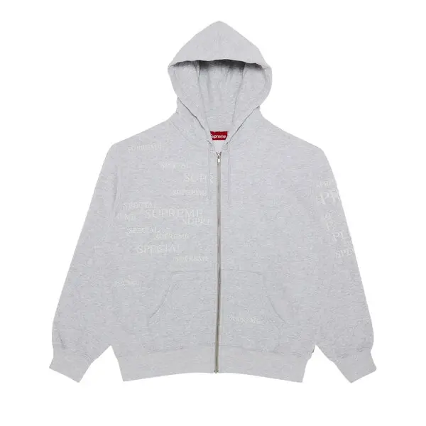 Supreme Special Zip Up Hooded Sweatshirt - Grey