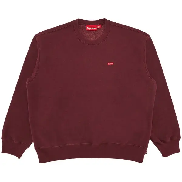 Supreme Small Box Crewneck 'maroon - Red