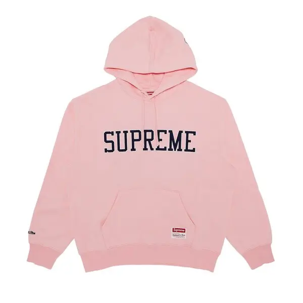 Supreme X Mitchell & Ness Ncaa Hooded Sweatshirt - Pink