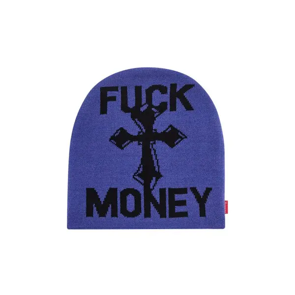 Supreme Fuck Money Beanie - Blue
