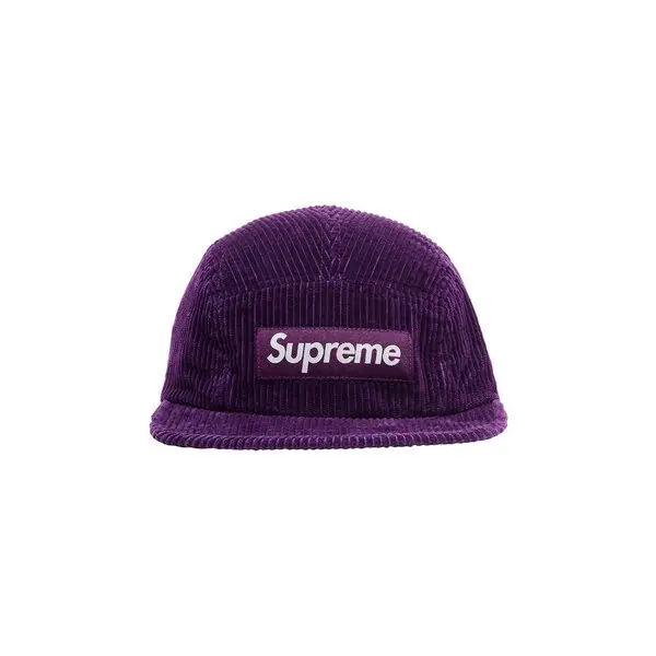 Supreme Corduroy Camp Cap - Purple