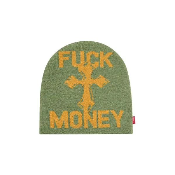 Supreme Fuck Money Beanie - Green