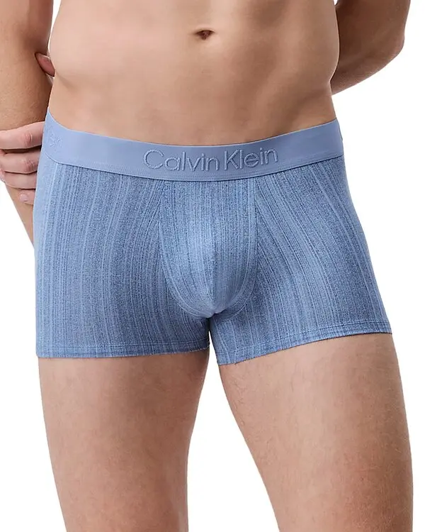 Calvin Klein Ultra Soft Modal Trunks - Textured Blue