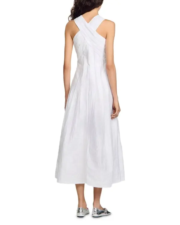 Sandro Pleated Maxi Dress
