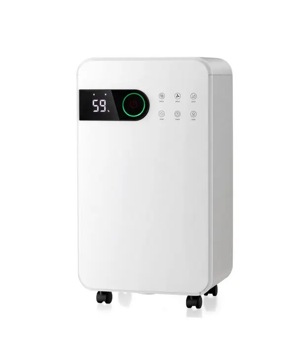 VOLENCA 32 Pints Dehumidifier With Sleep Mode And 24h Timer For Home Basement - White
