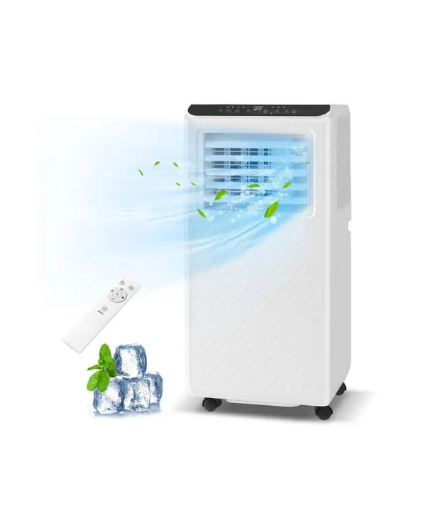 MECALE 10000 Btu Portable Air Conditioner 3 In 1 Floor Ac Unit With Fan And Dehumidifier - White