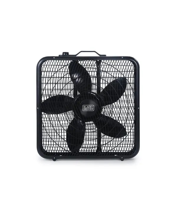 BLACK + DECKER Decker 20” Box Fan With 3 Speed Settings - Black