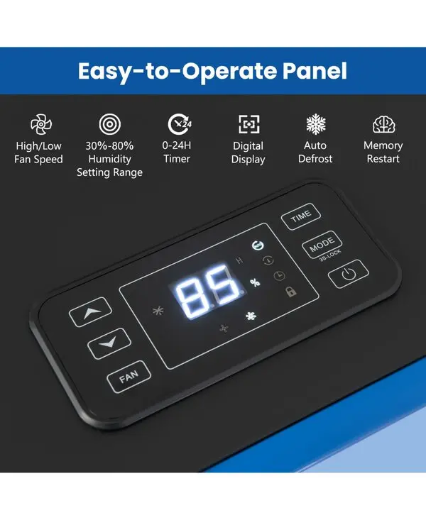 VOLENCA 215 Pints 8000 Sq.ft Commercial Dehumidifier For Home And Basement With 24h Timer