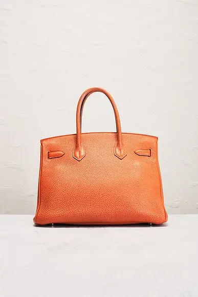 Hermès Clemence Birkin 30 Handbag - Orange