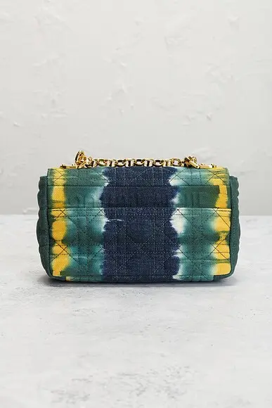 Dior Tie-dye Denim Caro Shoulder Bag - Multi