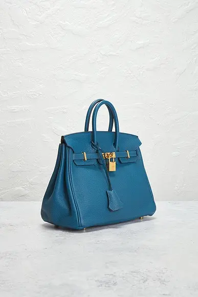 Hermès Togo Birkin 25 Handbag - Bleu Agate