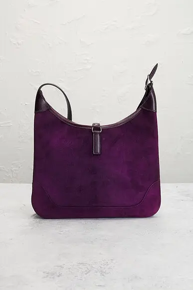 Hermès Veau Doblis Sac Trim Anate Shoulder Bag - Violet