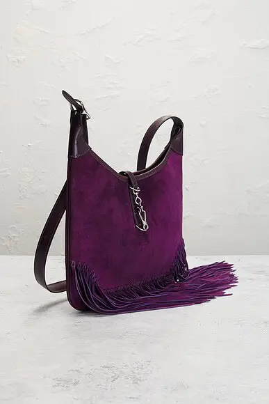 Hermès Veau Doblis Sac Trim Anate Shoulder Bag - Violet