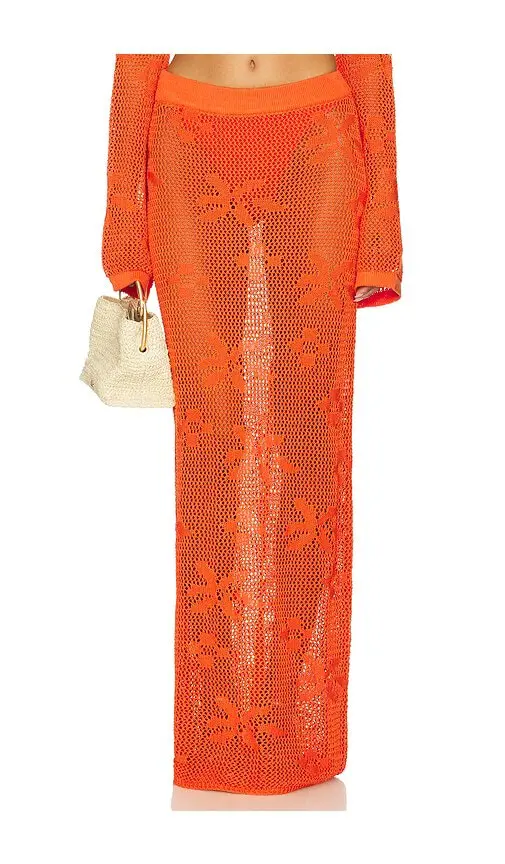 SNDYS. Terra Maxi Skirt - Orange