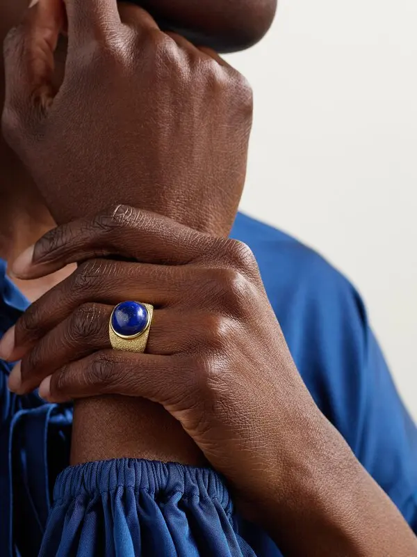 Carolina Bucci Downtown 18-karat Lapis Lazuli Ring