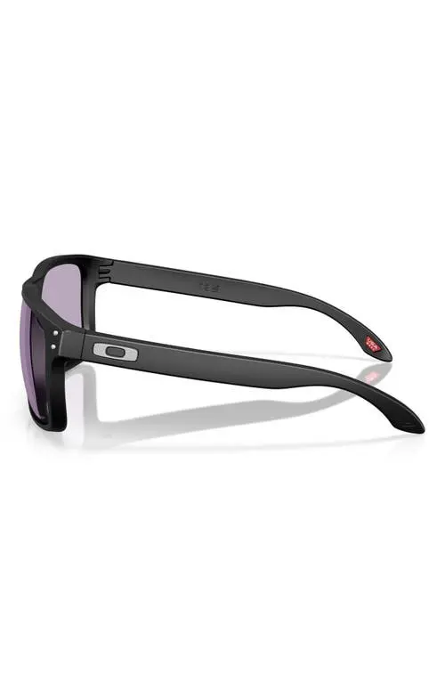 Oakley 61mm Prizm™ Polarized Rectangle Sunglasses - Matte Black