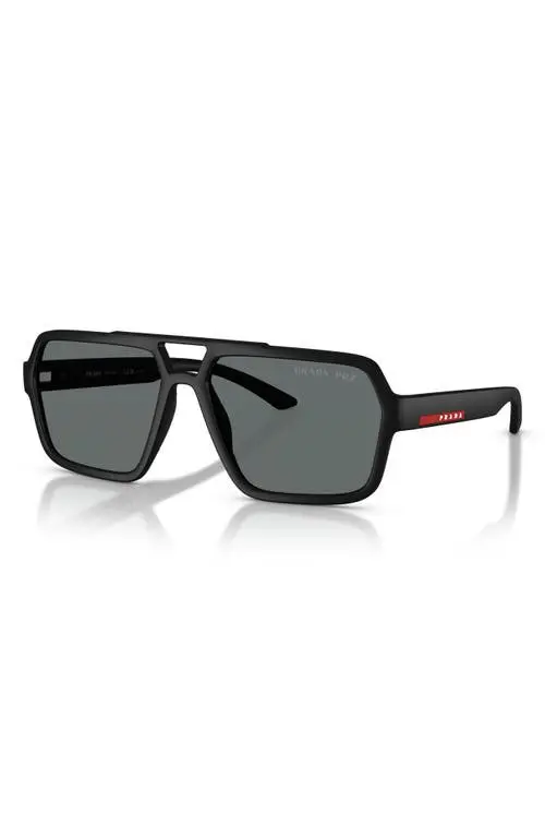 Prada 59mm Polarized Pilot Sunglasses