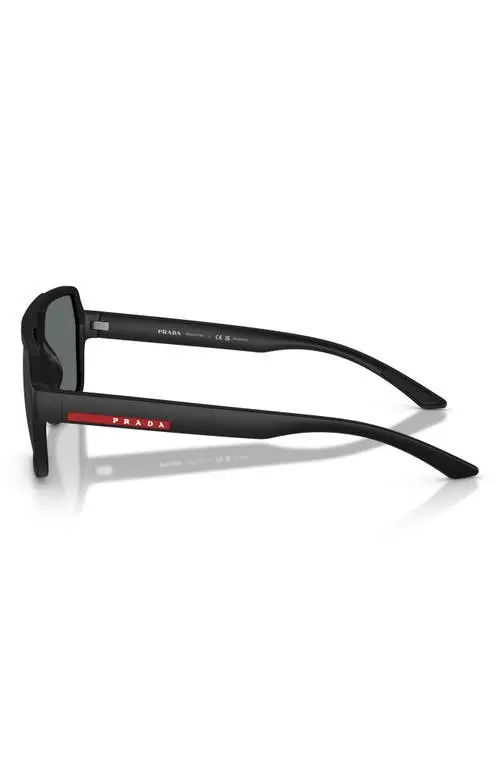 Prada 59mm Polarized Pilot Sunglasses