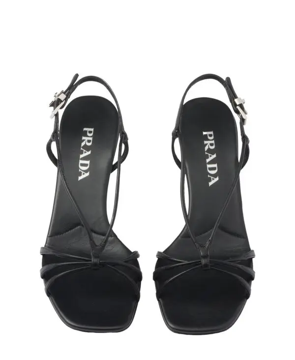 Prada Heeled Leather Sandals