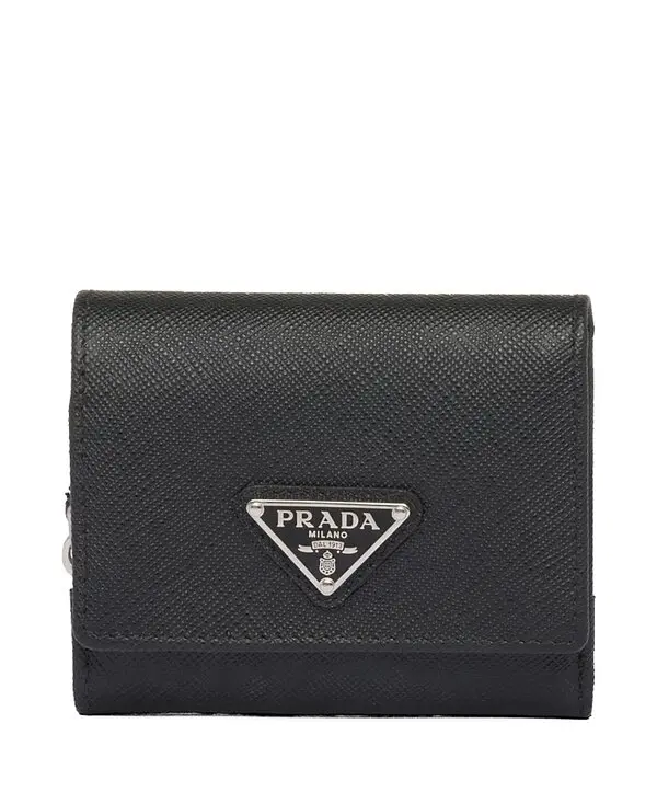 Prada Small Saffiano Leather Wallet - Black