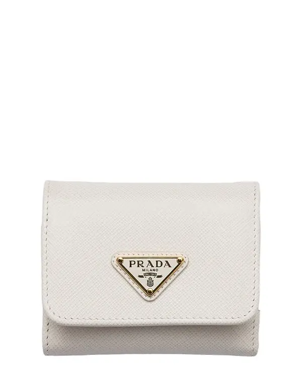 Prada Small Saffiano Leather Wallet - Neutral