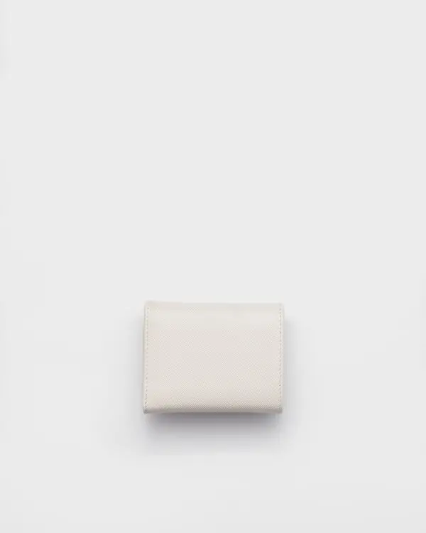 Prada Small Saffiano Leather Wallet - Neutral