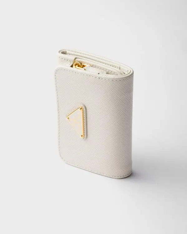 Prada Small Saffiano Leather Wallet - Neutral