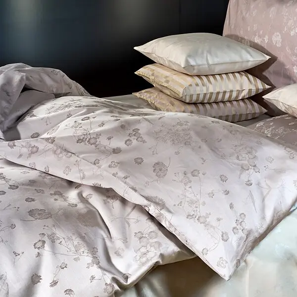 CHRISTIAN FISCHBACHER Fiori Pastello Floral Jacquard Duvet Cover, King - Taupe