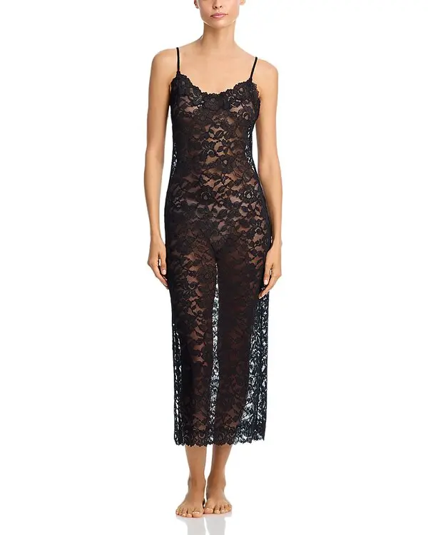 Natori Essential Allover Lace Gown - Black