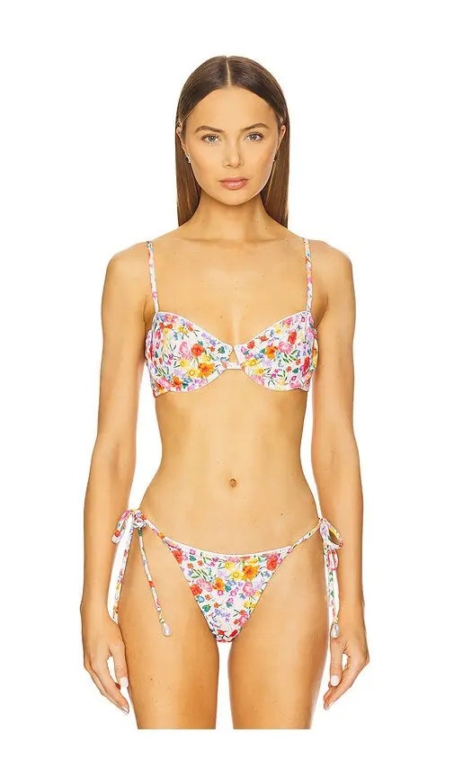 LA PORTE Underwire Bikini Top - Floral